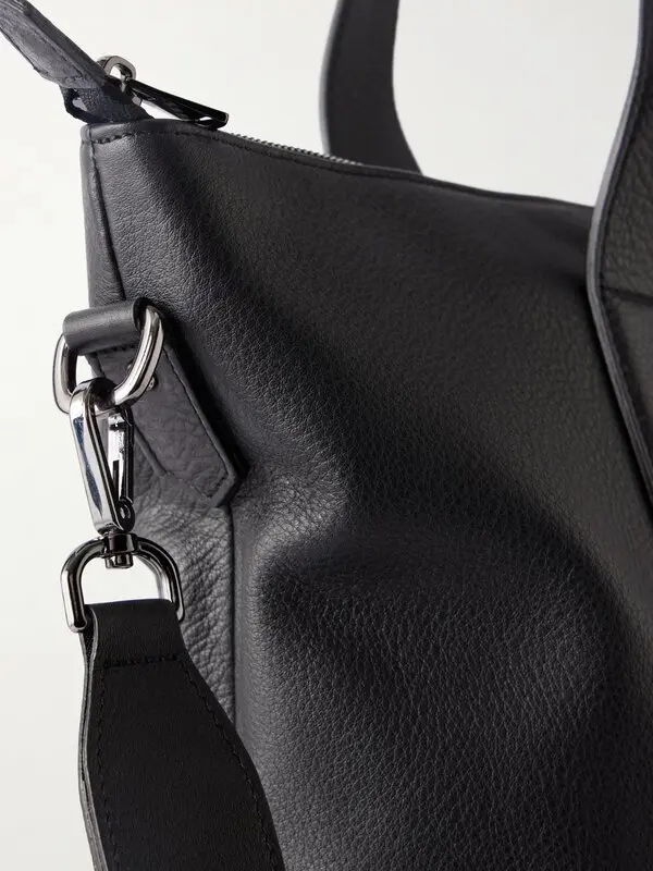 Canali Full-grain Leather Tote Bag