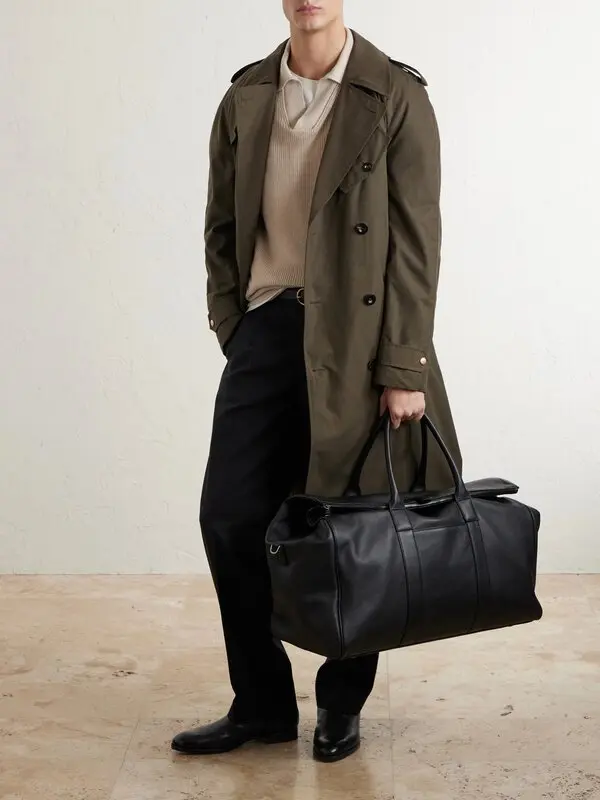 Canali Full-grain Leather Tote Bag