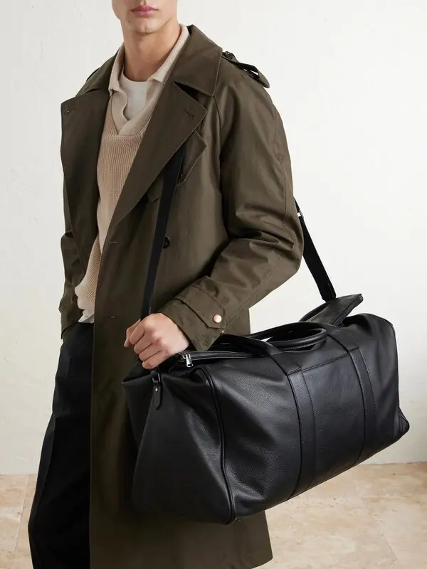 Canali Full-grain Leather Tote Bag