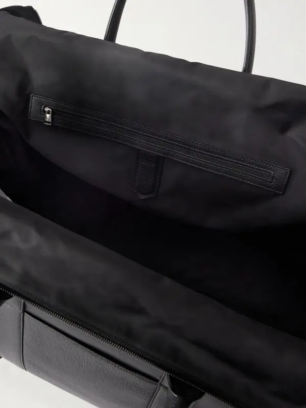 Canali Full-grain Leather Tote Bag