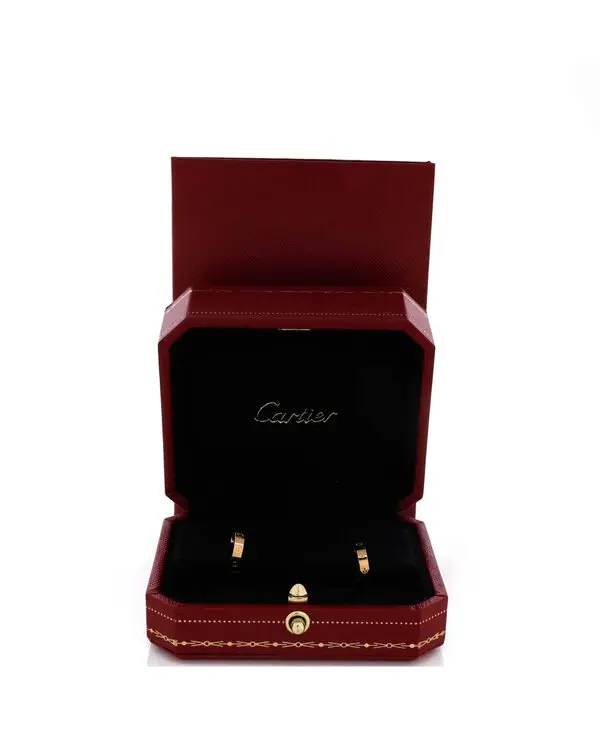 CARTIER Small Love Hoop Earrings 18k