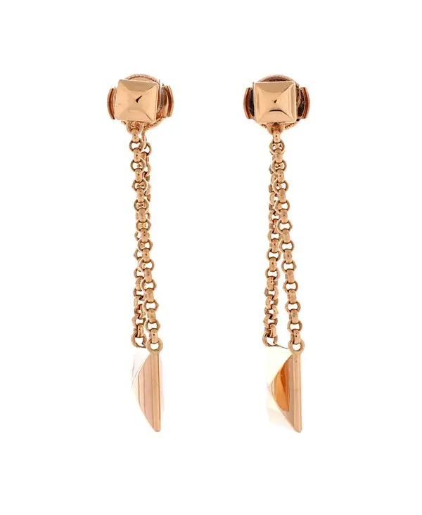 Hermès Clou D'h Drop Earrings 18k Rose Gold