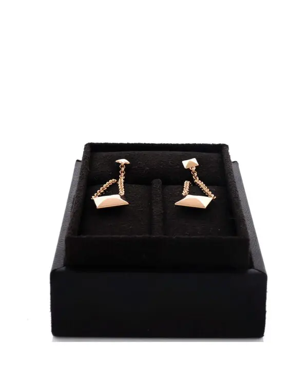Hermès Clou D'h Drop Earrings 18k Rose Gold