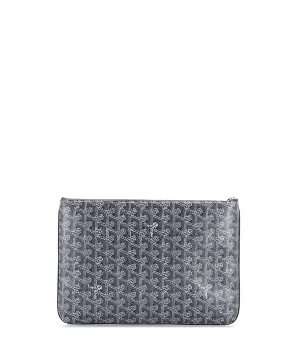 Goyard Mm Senat Zip Pouch Coated Canvas