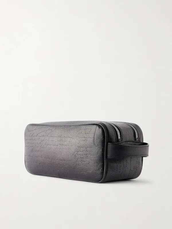Berluti Formula 1003 Scritto Venezia Leather Wash Bag