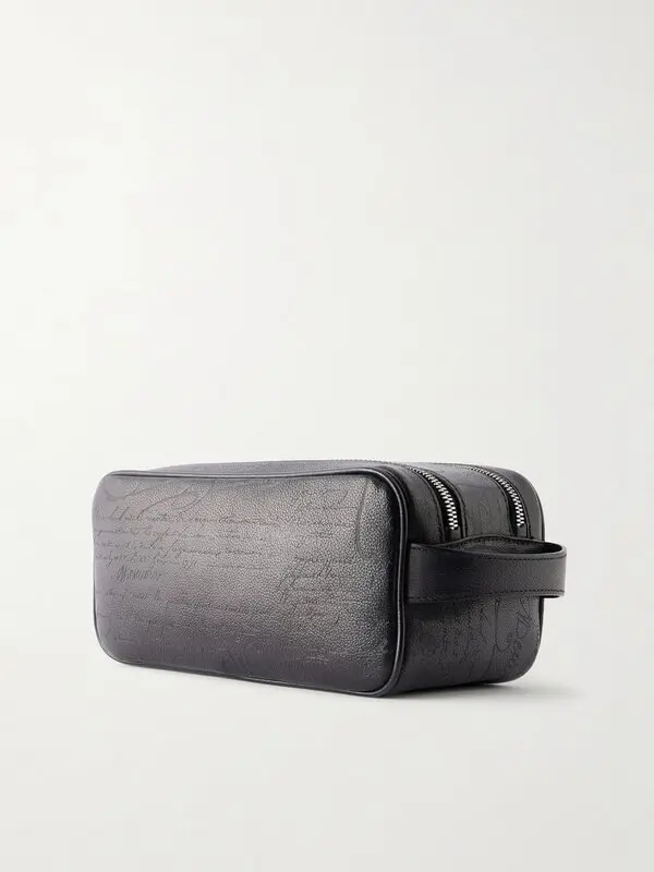 Berluti Formula 1003 Scritto Venezia Leather Wash Bag
