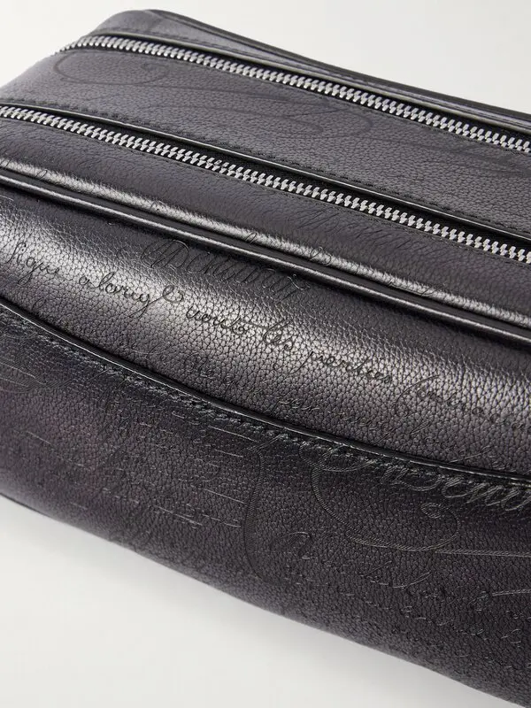 Berluti Formula 1003 Scritto Venezia Leather Wash Bag