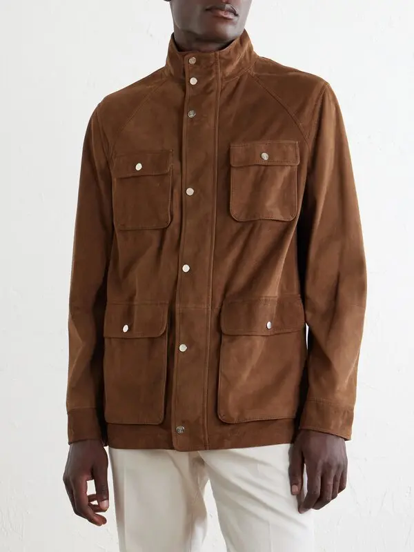 Brunello Cucinelli Suede Field Jacket