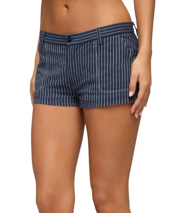 EDIKTED Lina Pinstripe Shorts
