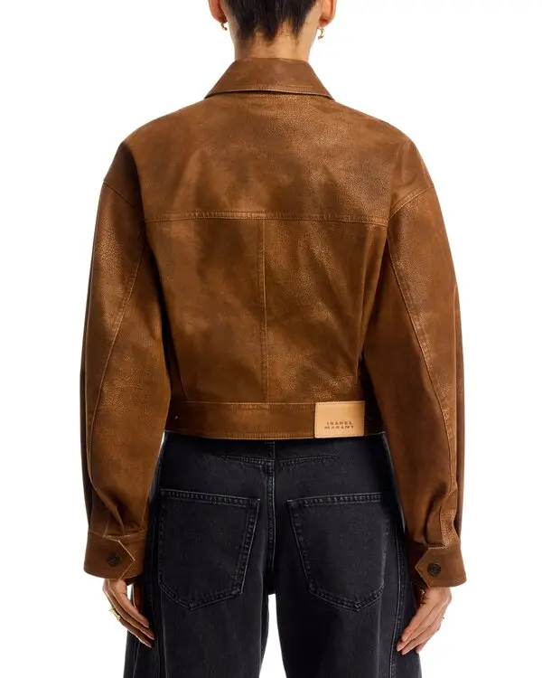 Isabel Marant Étoile Belma Faux Leather Moto Jacket