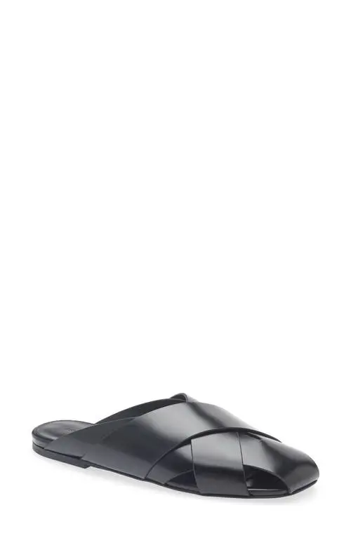 Proenza Schouler Slant Crossover Mule - Black