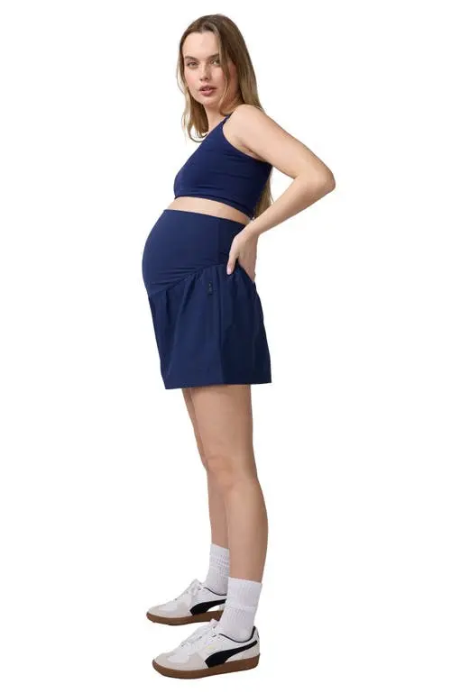 INGRID & ISABEL High-low Active Maternity Pant - Navy