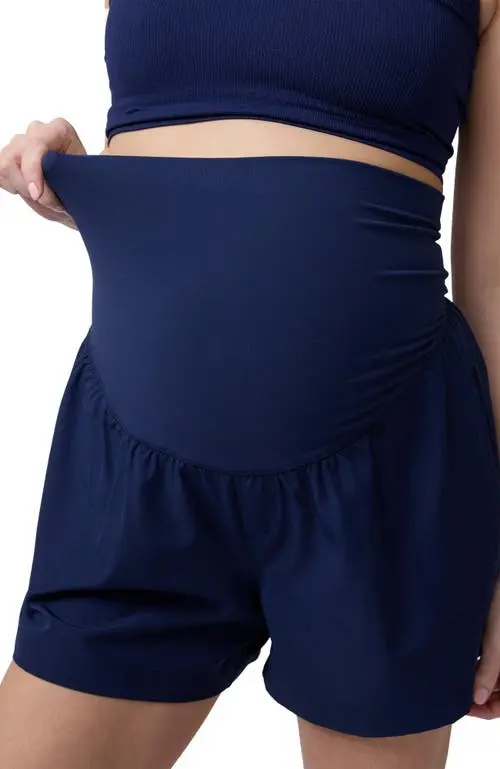 INGRID & ISABEL High-low Active Maternity Pant - Navy
