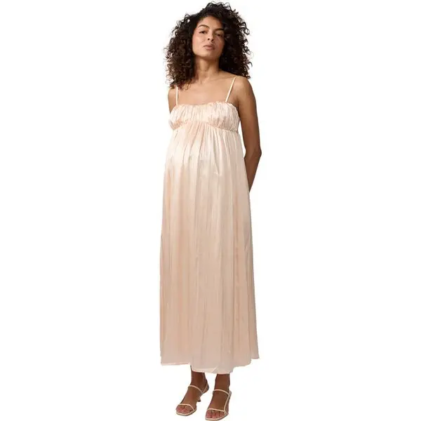 INGRID & ISABEL The Everywear Bodycon Maternity Dress - Peach