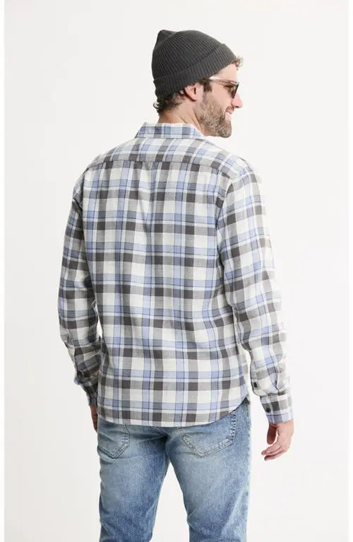JACHS Rye Soft Touch Flannel Workshirt - Blue