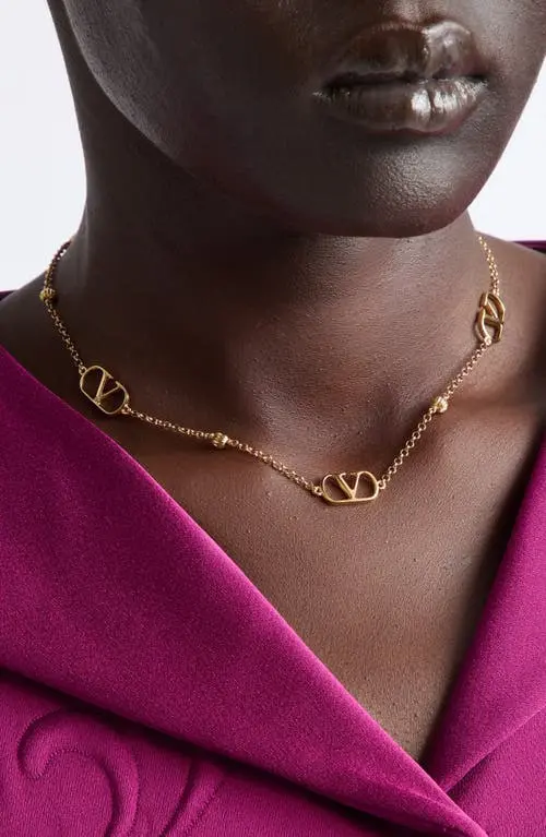 Valentino Garavani Vlogo Signature Station Necklace