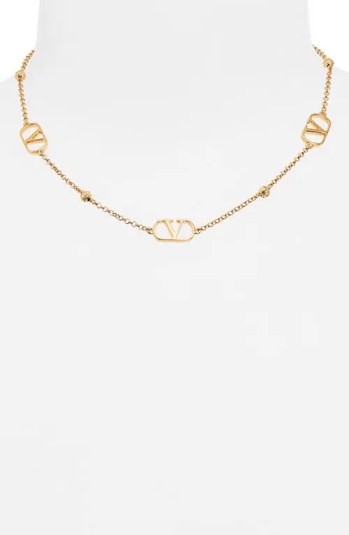 Valentino Garavani Vlogo Signature Station Necklace