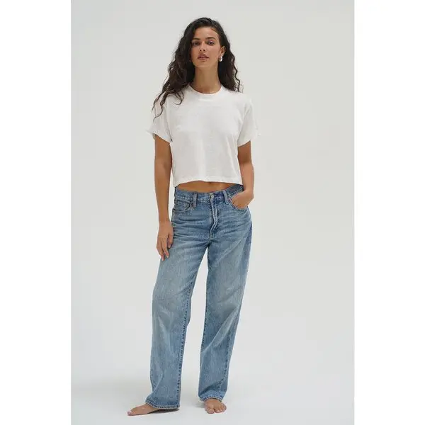 Lna Ava Cotton Tee - White