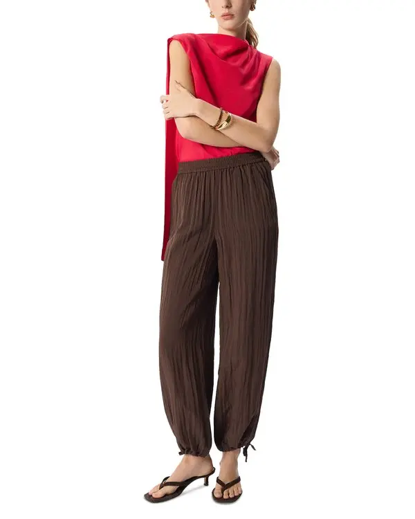 Whistles Cowl Neck Silk Drape Top