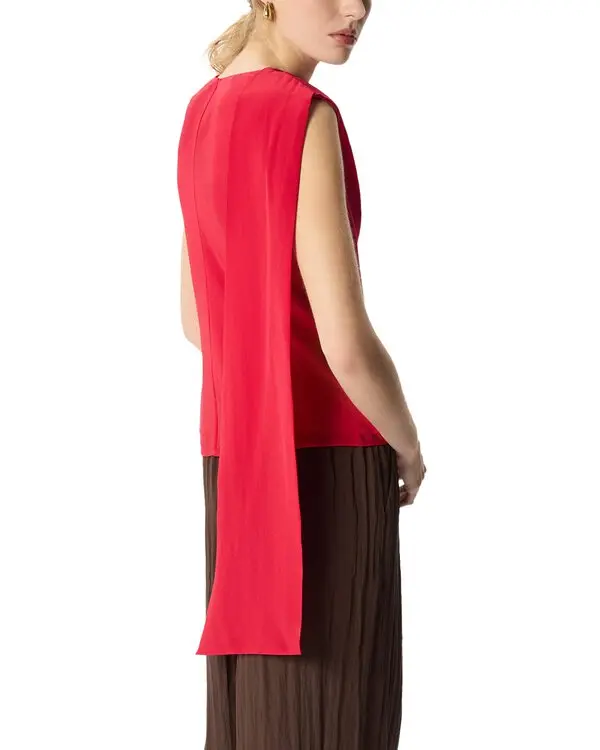 Whistles Cowl Neck Silk Drape Top