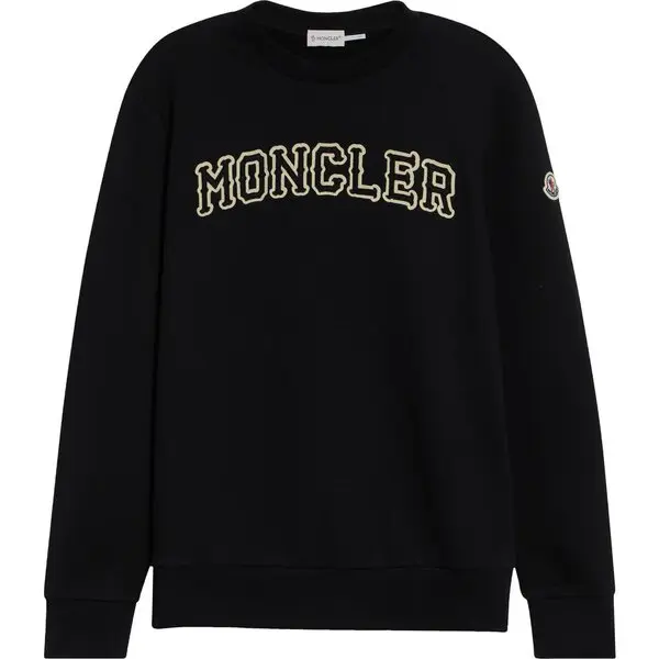 Moncler Logo Graphic Sweatshirt - Black