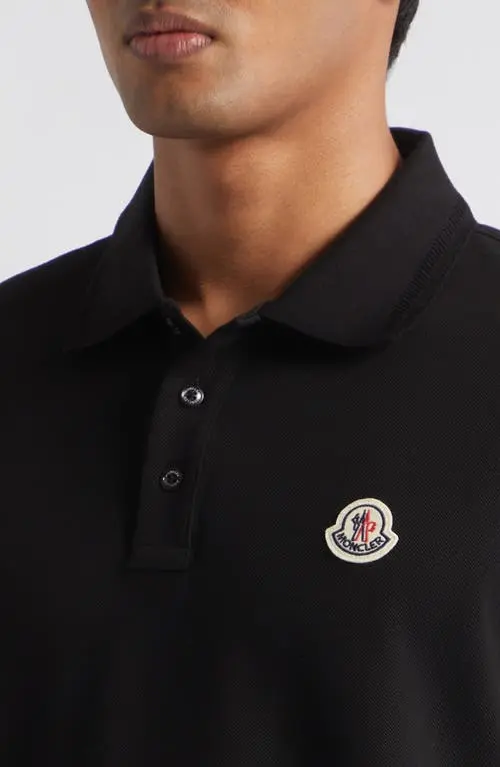 Moncler Cotton Polo - Black