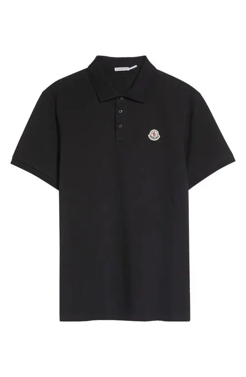 Moncler Cotton Polo - Black