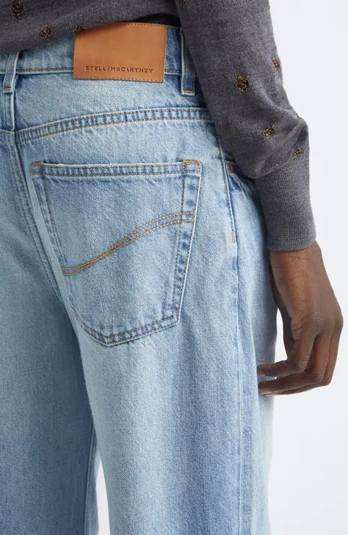 Stella McCartney Distressed Patched Straight Let Jeans
