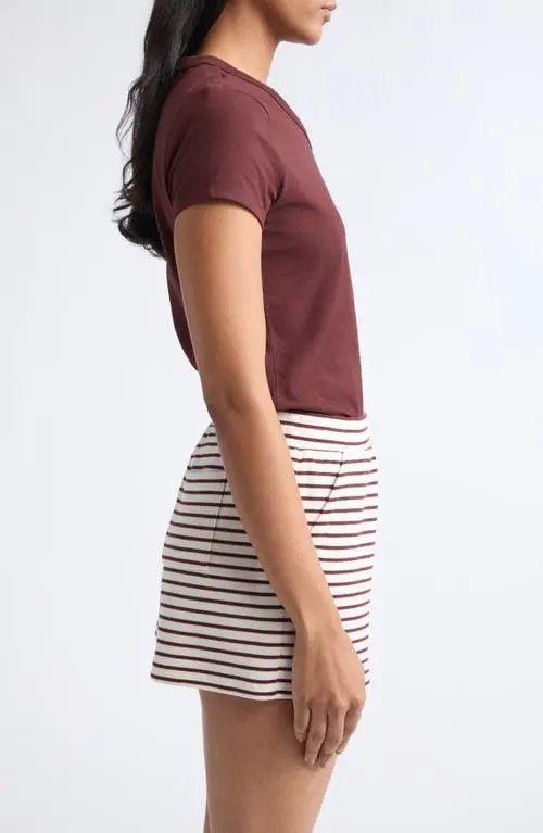 Veronica Beard Devin Short Sleeve V-neck Tee