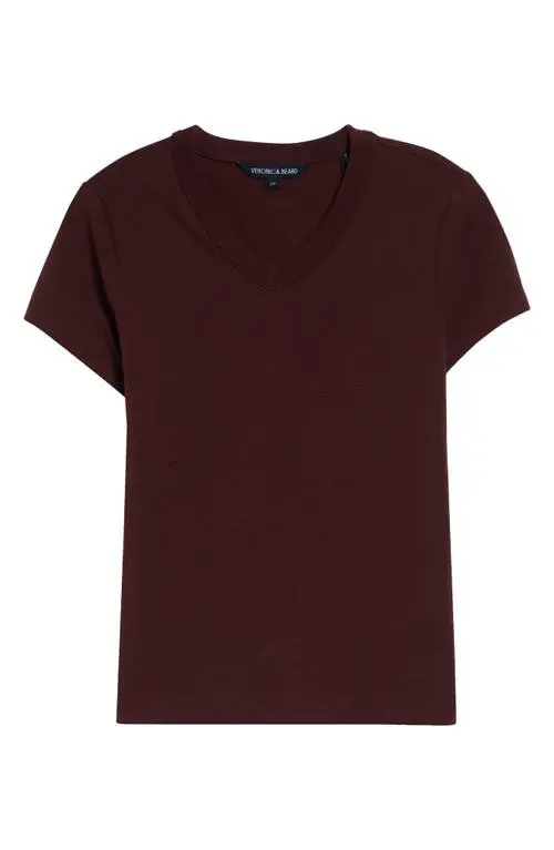 Veronica Beard Devin Short Sleeve V-neck Tee