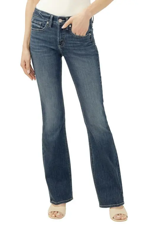 SILVER JEANS CO. Suki Curvy Mid Rise Bootcut Jeans - Sundown