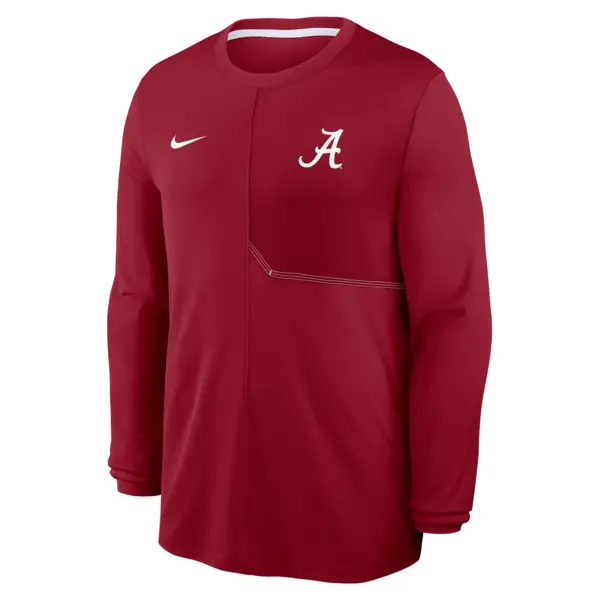 Nike Alabama Sideline Coach Dri-fit College Long-sleeve Top - Red