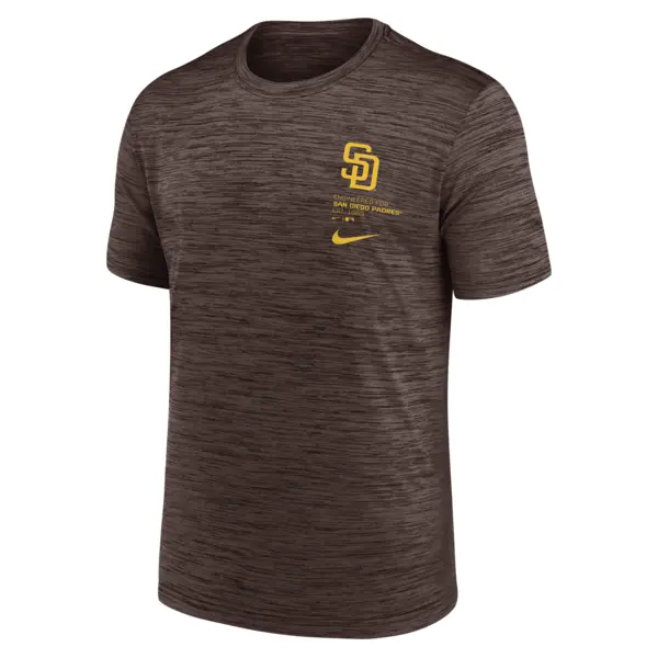 Nike San Diego Padres Velocity Dri-fit Mlb T-shirt - Brown