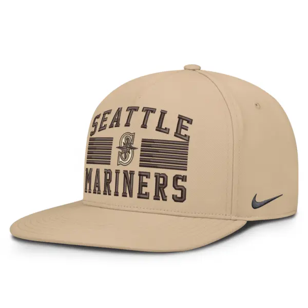 Nike Seattle Mariners Pro Aerobill Mlb Adjustable Hat - Brown