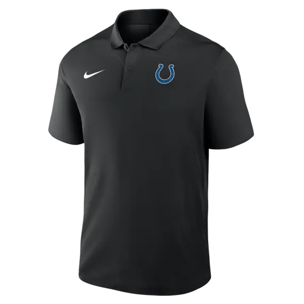 Nike Indianapolis Colts Logo Victory Dri-fit Nfl Polo - Black