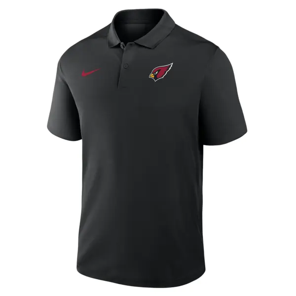 Nike Arizona Cardinals Logo Victory Dri-fit Nfl Polo - Black