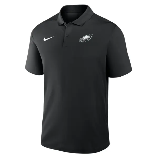 Nike Philadelphia Eagles Logo Victory Dri-fit Nfl Polo - Black
