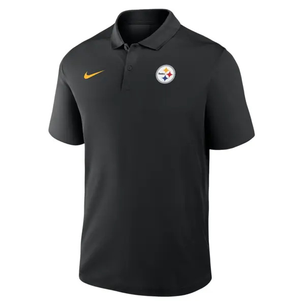 Nike Pittsburgh Steelers Logo Victory Dri-fit Nfl Polo - Black