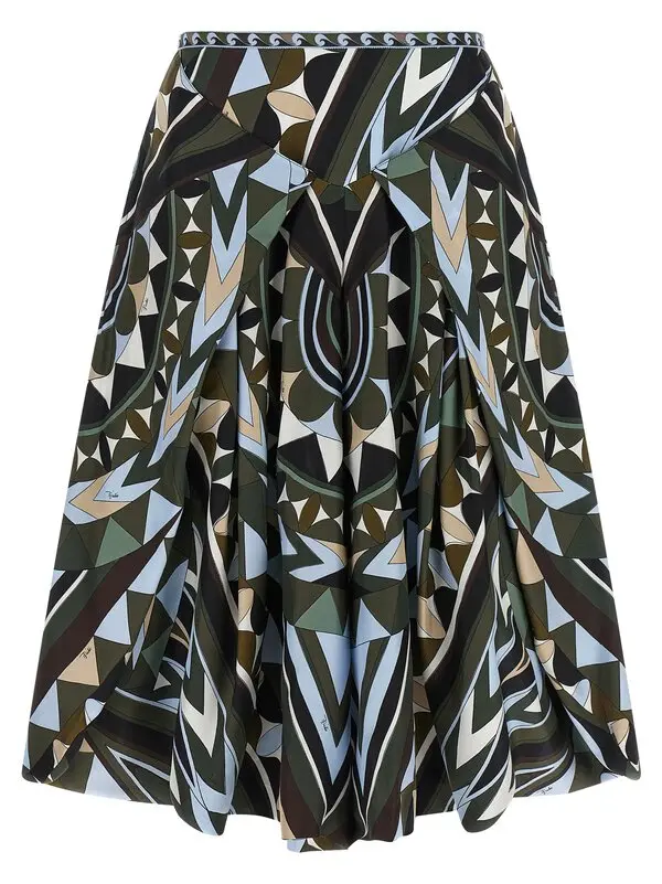 Emilio Pucci Manuba Print Silk Twill Pants - Multicolor