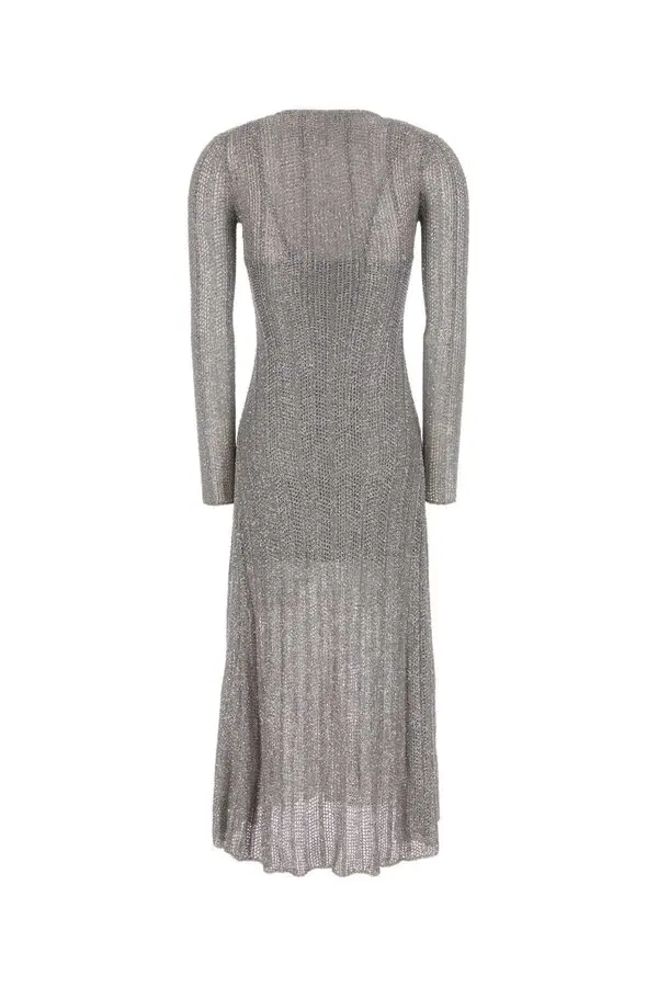 Alaïa Crochet Long Sleeve Dress