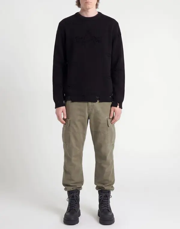Alpha Industries Sweater Midnight Size Cotton - Blue