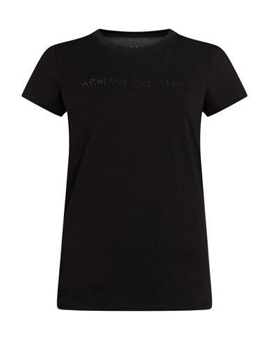 Armani Exchange Crystal Logo T-shirt - Black