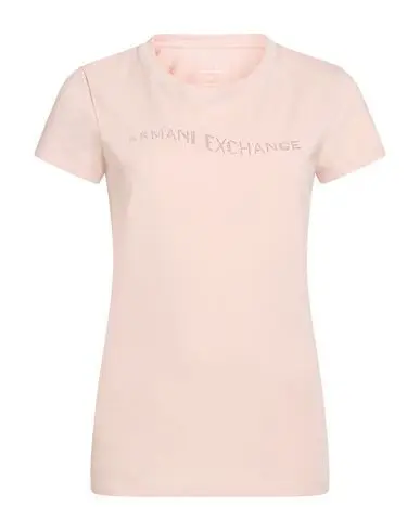 Armani Exchange Crystal Logo T-shirt - Blush