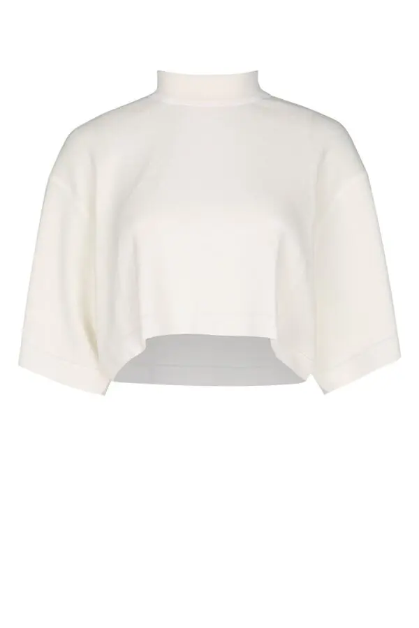 Alaïa High Neck Cropped Top - Multicolor