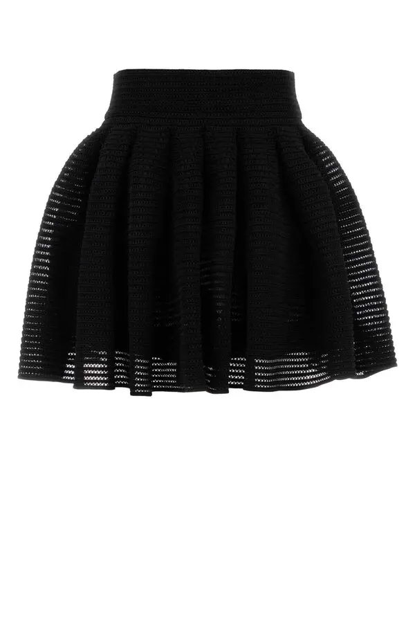 Alaïa Knit Mini Skirt - Black