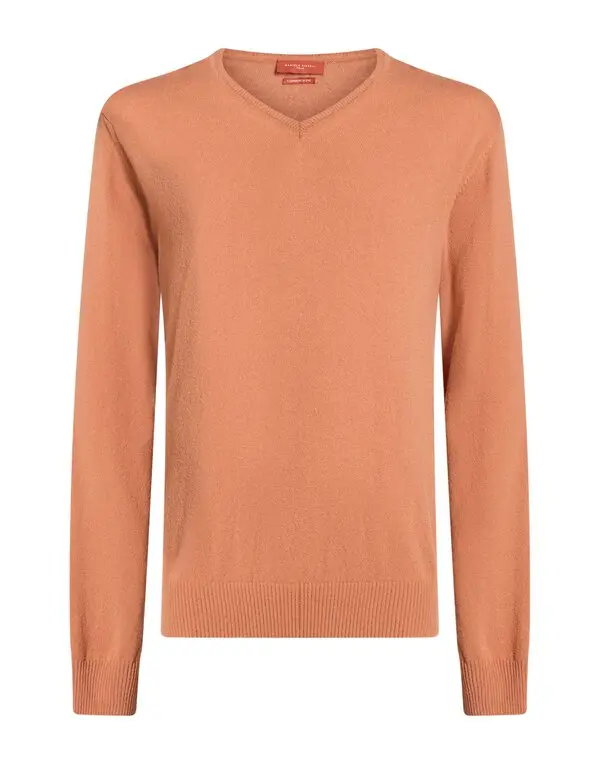 DANIELE FIESOLI Sweater Camel Size Wool, Cashmere