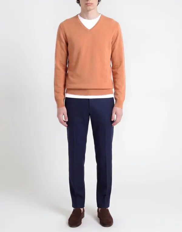 DANIELE FIESOLI Sweater Camel Size Wool, Cashmere