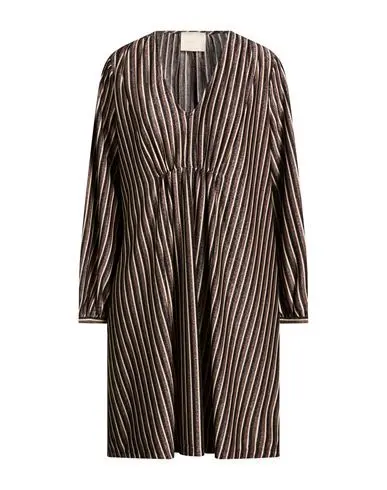 Momoni Mini Dress Copper Size Polyester, Viscose, Metallic Polyester, Polyamide, Elastane