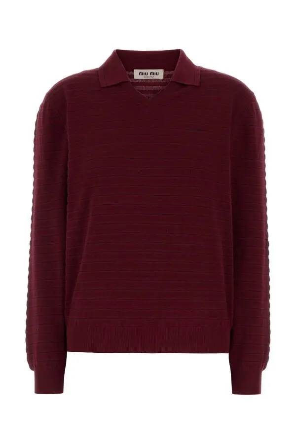 Miu Miu Embroidered Cotton Polo Shirt - Multicolor