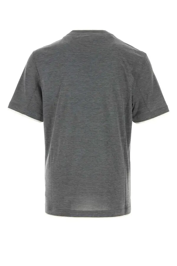 Brunello Cucinelli Dark Grey Jersey T-shirt